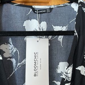 BloomChic | Dresses | Bloomchic Womans Plus 8 Summer Dress Black White ...